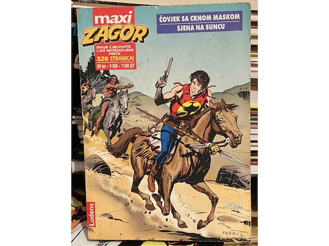 ZAGOR MAXI 3 - Čovjek sa crnom maskom - Sjena na suncu