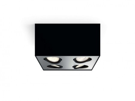 Philips BOX LED spot svetiljka crna 4x4.5W 50494/30/P0