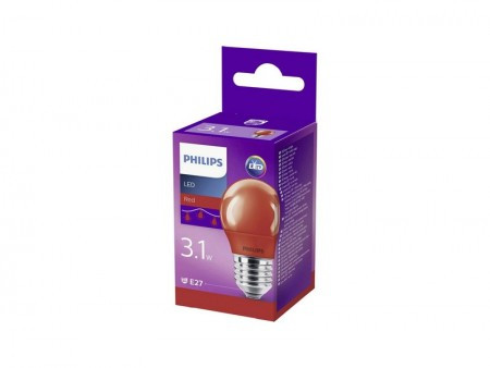 Philips led sijalica U BOJI 3,1W (25W) E27 P45 CRVENA PS627