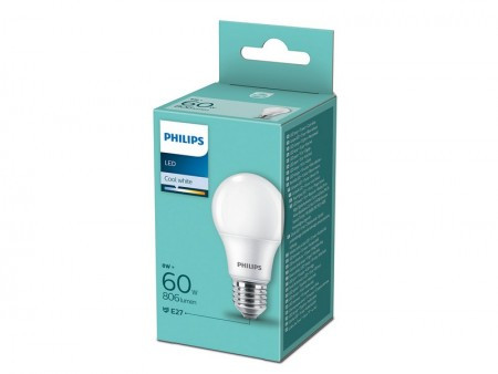 Philips PS724 LED 8W (60W) A60 E27 CW 230V FR ND 1PF/6 DISC