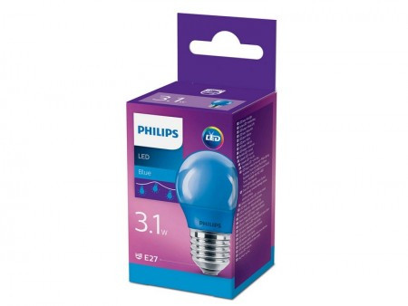 Philips led sijalica u boji 3,1W(25W) E27 P45 PLAVA PS629