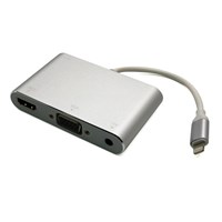 ADAPTER iPhone lightning - HDMI+VGA+Audio