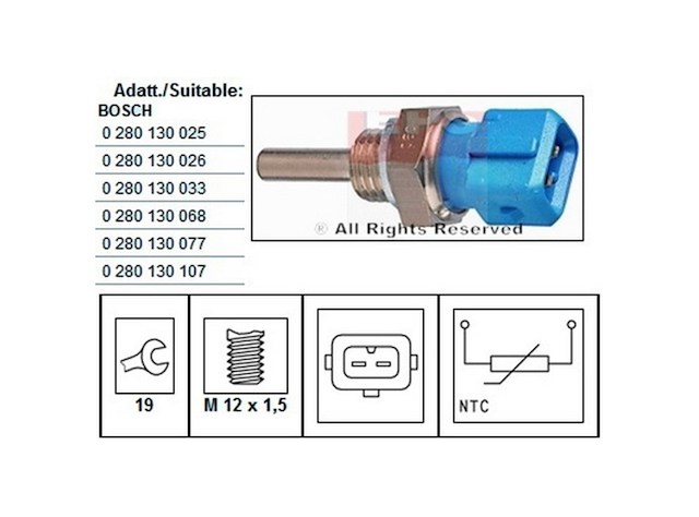 Yugo Efi Senzor temperature WTS  Bosch  0 280 130 026