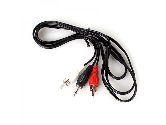 3 metra Aux kabl 3.5 mm stereo na rca činčeve bananica