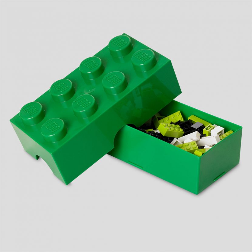 LEGO kutija za odlaganje ili užinu, mala (8): Tamnozelena