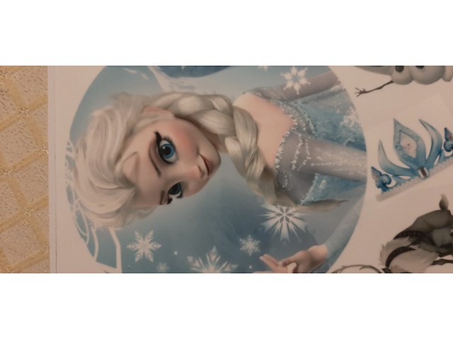 Slika za tortu Frozen Elsa za okruglu tortu