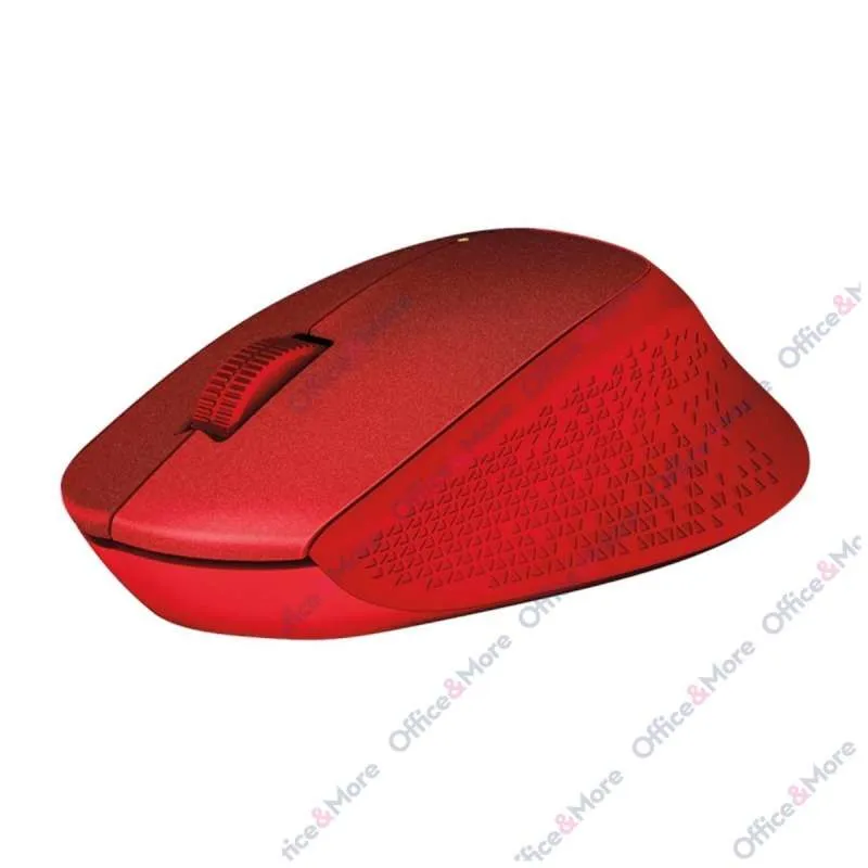 LOGITECH MIŠ BEŽIČNI OPT. M330 SILENT RED