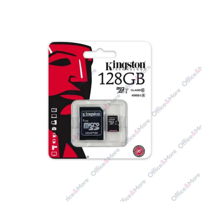 KINGSTON MICRO SD 128GB MEM.KARTICA+ADAPTER (10)