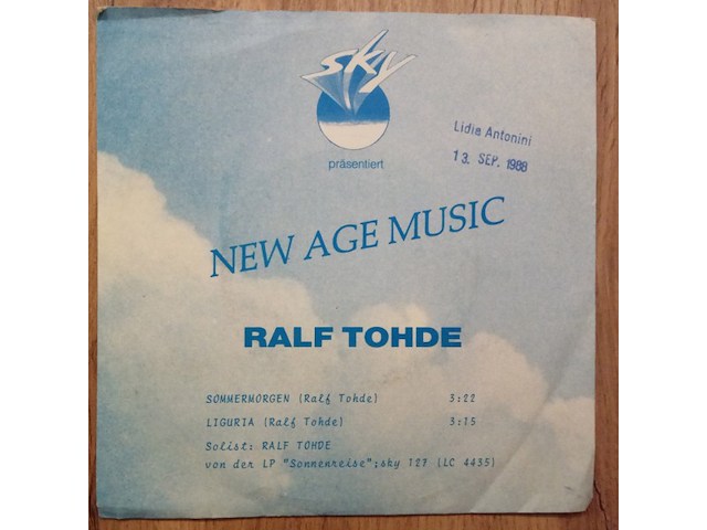 Ralf Tohde ‎– New Age Music