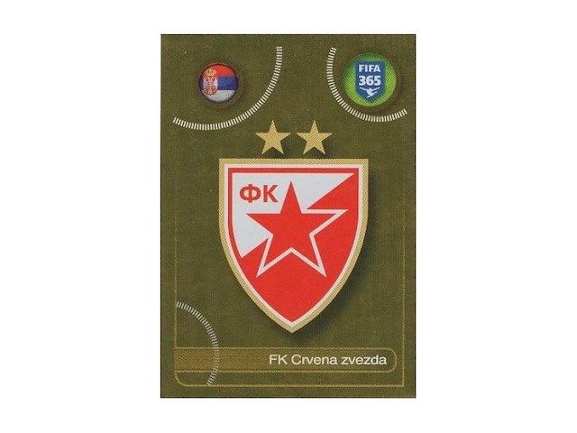 FIFA 365 2017 sličica br.315 grb CRVENA ZVEZDA