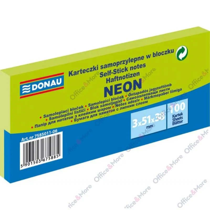 DONAU SLP LISTIĆI ZA PORUKE 38X51 NEON ZEL 3X100L