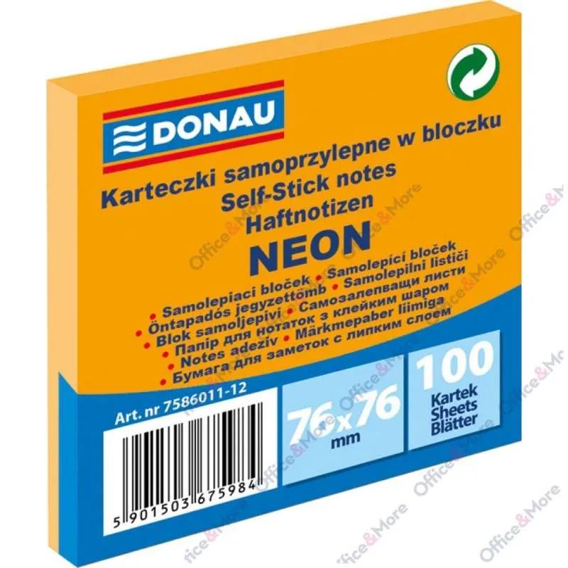 DONAU SLP LISTIĆI ZA PORUKE 76X76 NEON ORANŽ 100L