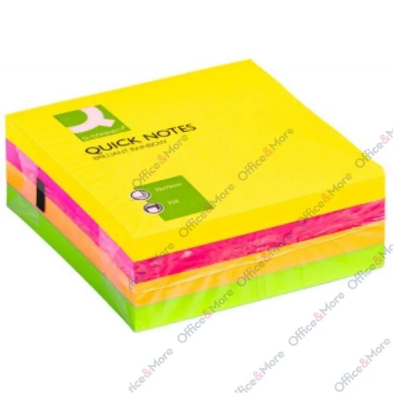 Q-CONNECT SLP LISTIĆI KOCKA 320L 76X76 NEON