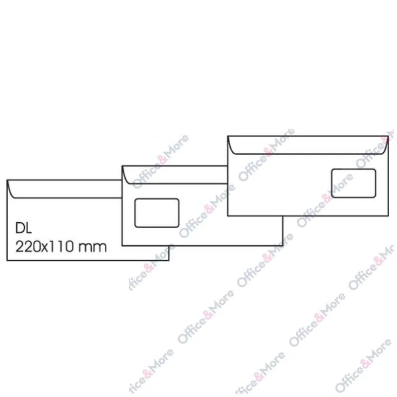 GPV KOVERAT DL 110x230 STRIP BEZ PR 80g 181040