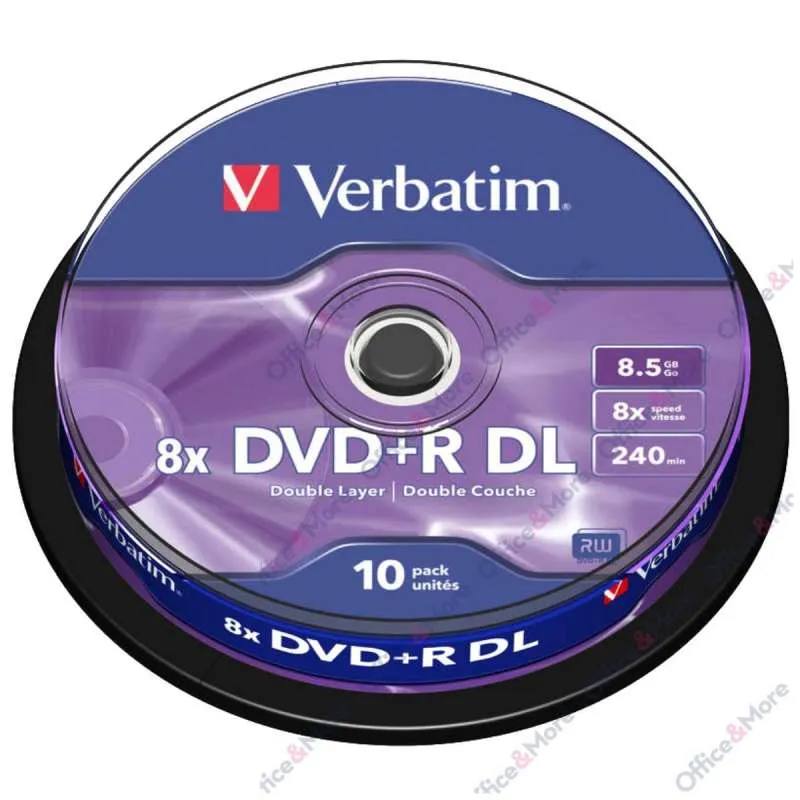 VERBATIM DVD+R DL 10/1 PAKOVANJE 8,5 GB