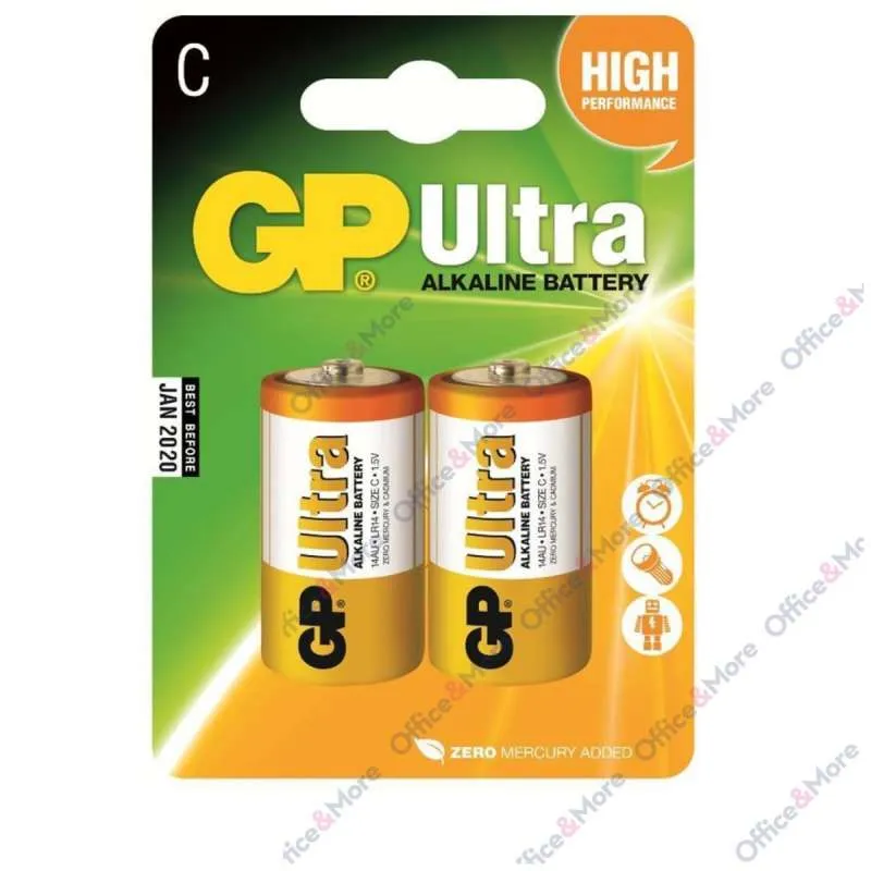 GP BATERIJA ALKALNA LR14-C-1,5V pak.2-20020014