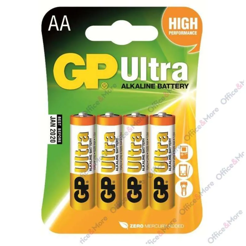 GP BATERIJA ALKALNA LR6-AA-1,5V pak.4-20020016