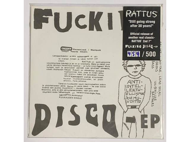 Rattus ‎– Fucking Disco - 7inch EP