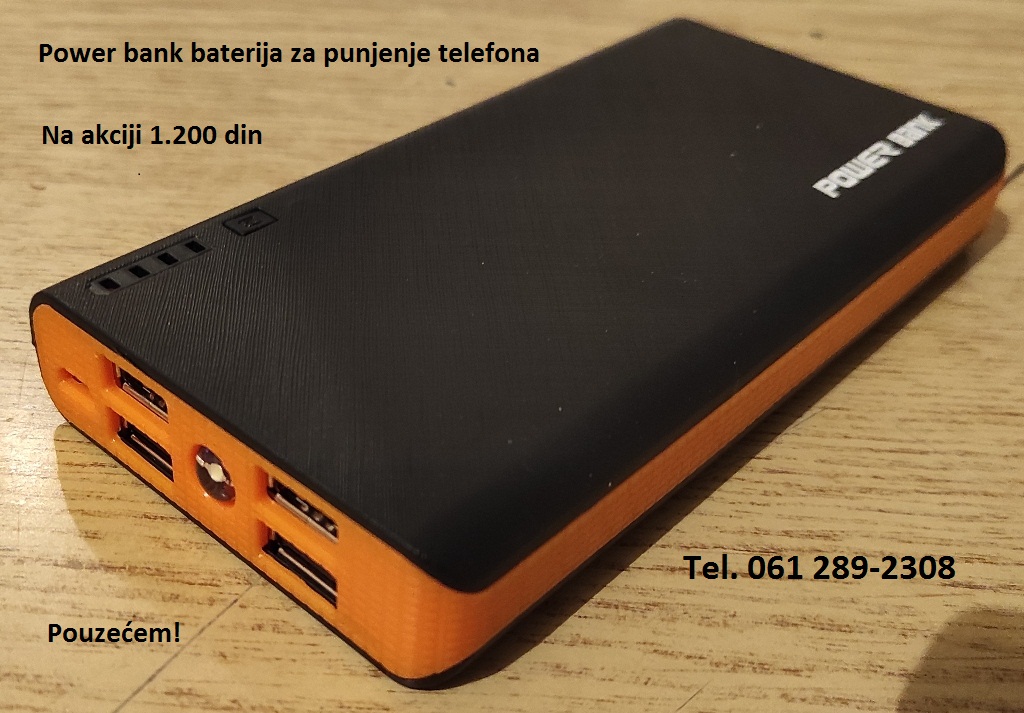 POWER BANK BATERIJA ZA PUNJENJE MOBILNIH TELEFONA BEOGRAD