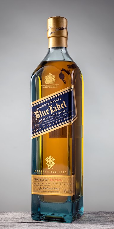 Johnnies Walker Blue label whisky