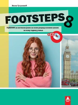 FOOTSTEPS 8, Udžbenik iz engleskog jezika +CD