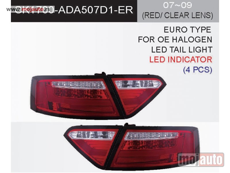 LED Stop svetla AUDI A5 LED RED 07-09 LED LIGHT BAR!!!