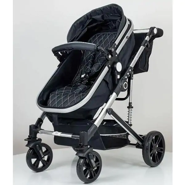 Kolica za bebe MARSI 601 crna-silver ram