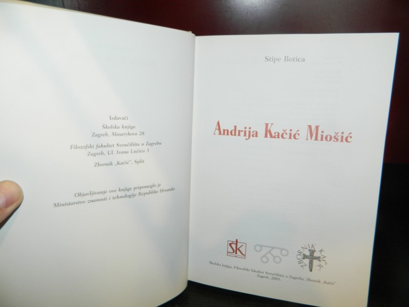 Andrija Kačić Miošić, Stipe Botica