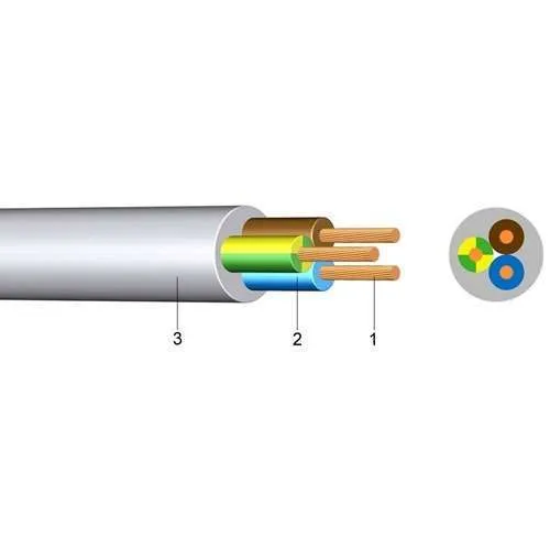 Kabl PP/J 3×1.5 (H05VV-F)