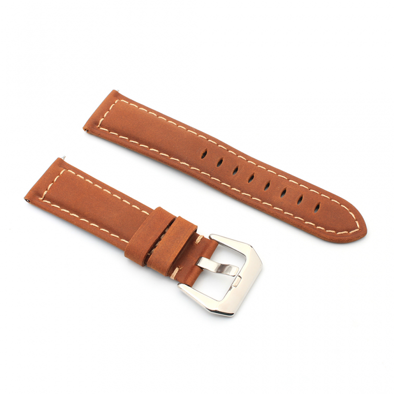 Narukvica elegant kozna za smart watch 22mm braon