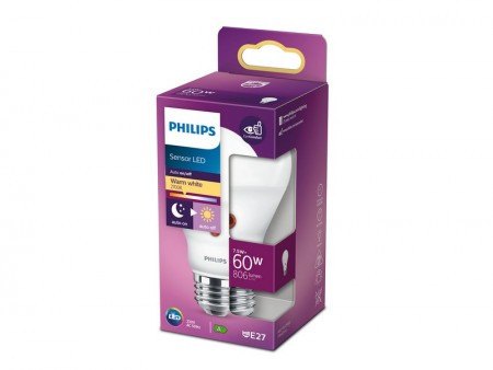 Philips led D2D 7,5W (60W) A60 E27 senzor WW 2700K FR ND SRT4 (PS740 )