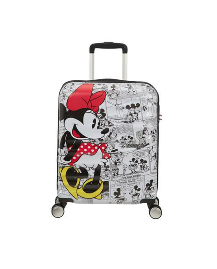 KOFER MINNIE COMICS LARGE WHITE TROLLEY American Tourister