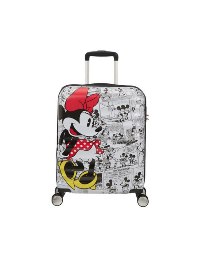 KOFER MINNIE COMICS SMALL WHITE TROLLEY American Tourister