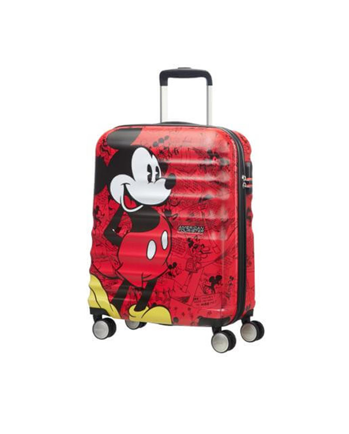 KOFER MICKEY COMICS LARGE RED TROLLEY American Tourister