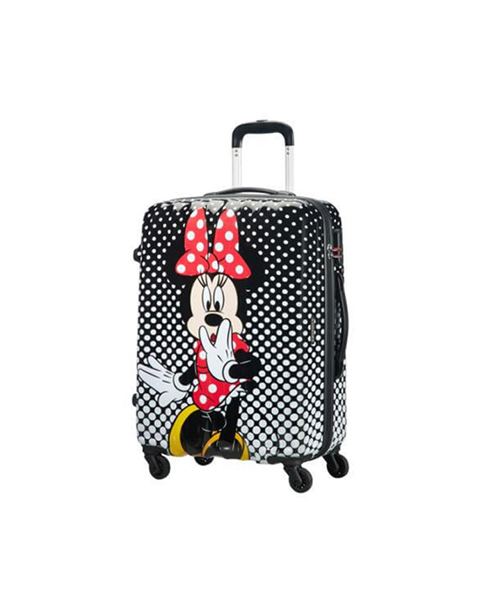 KOFER MINNIE MOUSE POLKA DOT SMALL BLACK TROLLEY American Tourister