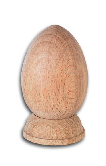 Drveno Jaje za Oslikavanje – Guščje sa Postoljem
