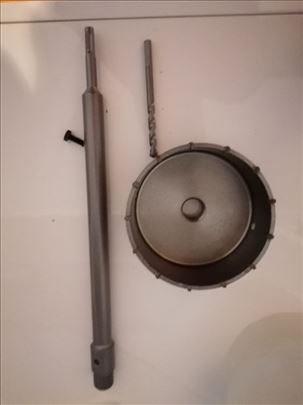 Kruna za bušenje rupa Fi 120 sa nosačem od 35 cm