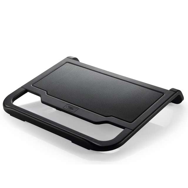 Deepcool Notebook Cooler, N200, 15.6″, Plastic/Aluminium mash, 1000rpm, 22.7dB, 12cm Fan, Black | N200