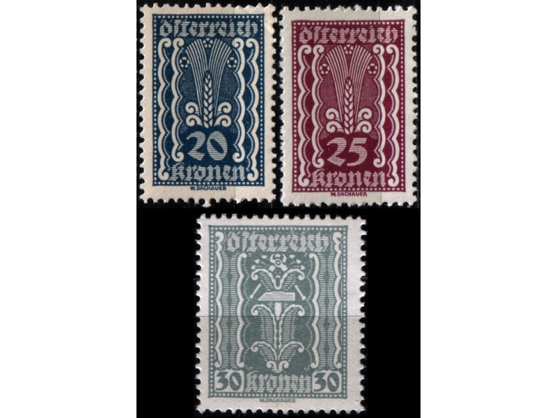 kt363u 1922, jan1924 Austrija Mi360-97 ** 3/38