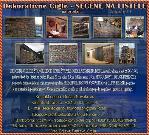 Dekorativne Cigle - SECENE NA LISTELE