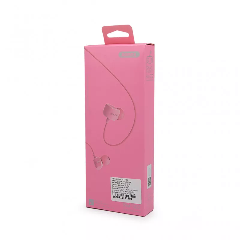 Slusalice REMAX RM-502 pink