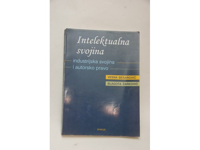 Intelektualna svojina 1 - V. Besarović / B. Žarković