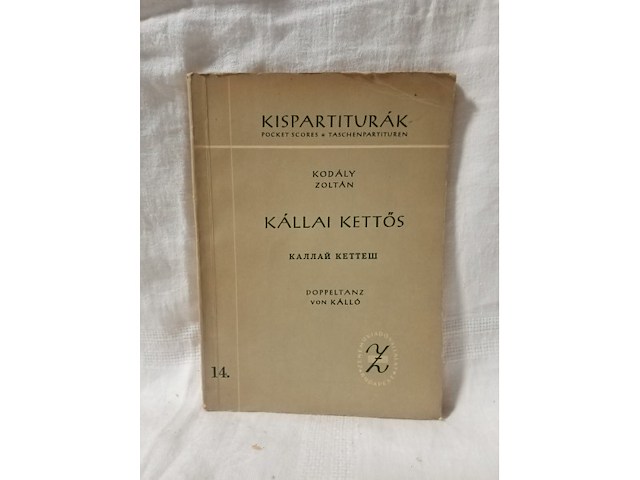 Kallai Kettos,Kodaly Zoltan