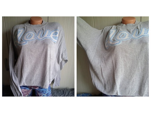 H&;;;M CROP BAGGY OVERSIZED DUKSA VEL S/M/L