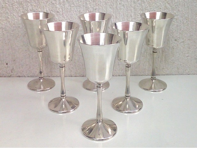 Lux POSREBRENE čaše za žestoka pića