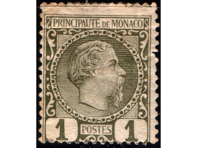 kt379j  01.jul1885 MonacoPDe  Mi1 ** 1/10