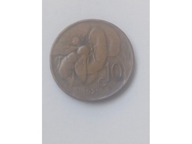 10 Centesimi 1921.g - Italija - Pčela -