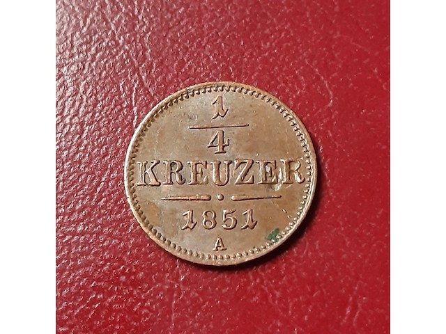 1/4 KREUZER 1851 A