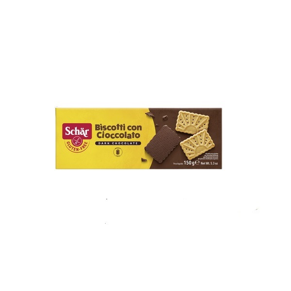 Schar Biscotti con Cioccolato - Keks preliven čokoladom bez glutena 150g
