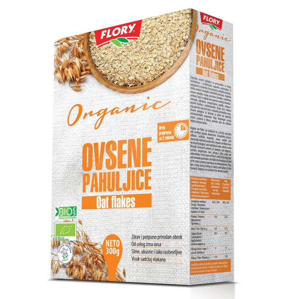 Flory Ovsene pahuljice 300g ORGANIK